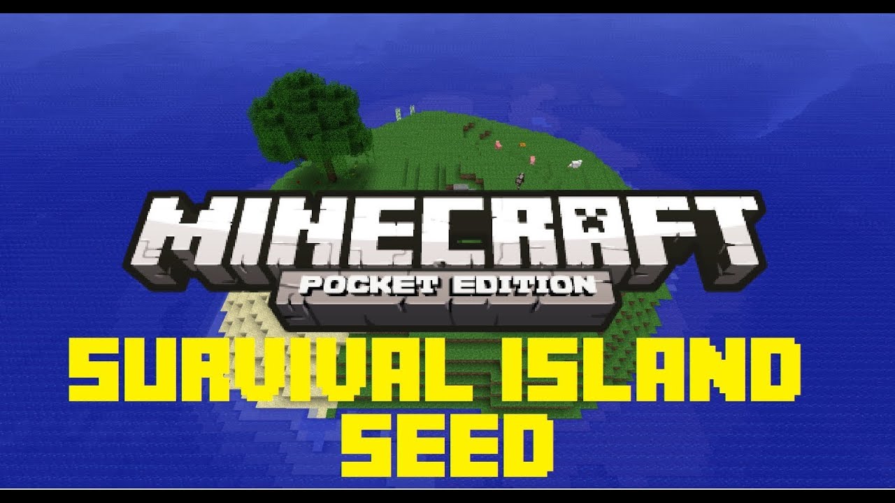 Minecraft PE Survival Island Seed - YouTube