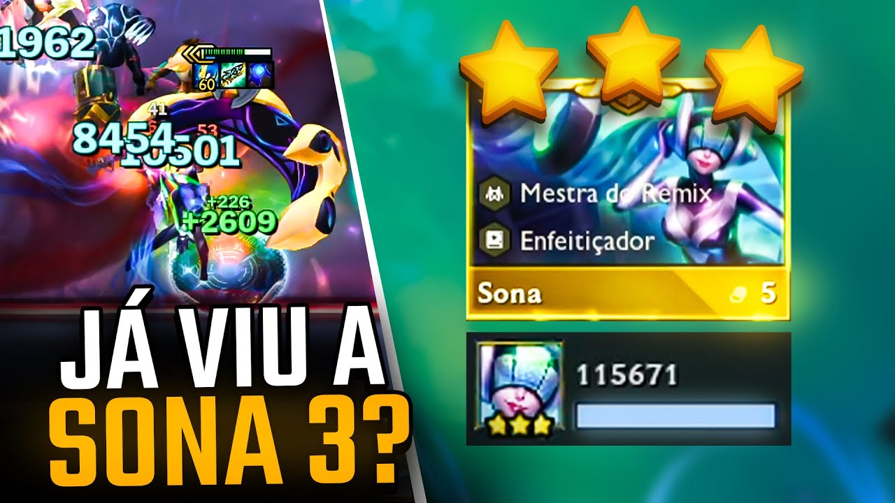 SONA 3 ESTRELAS - Teamfight Tactics | TFT BR | SET 10 - YouTube