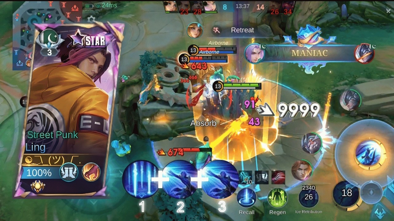 Only 1% Ling User can Do This l Enemy Are Cooked In The Late Game ☠️ ...