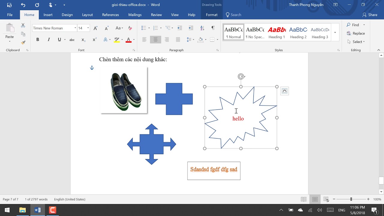 Office 365 - Bài 15: Chèn textbox - khung chữ và cách trình bày khung ...