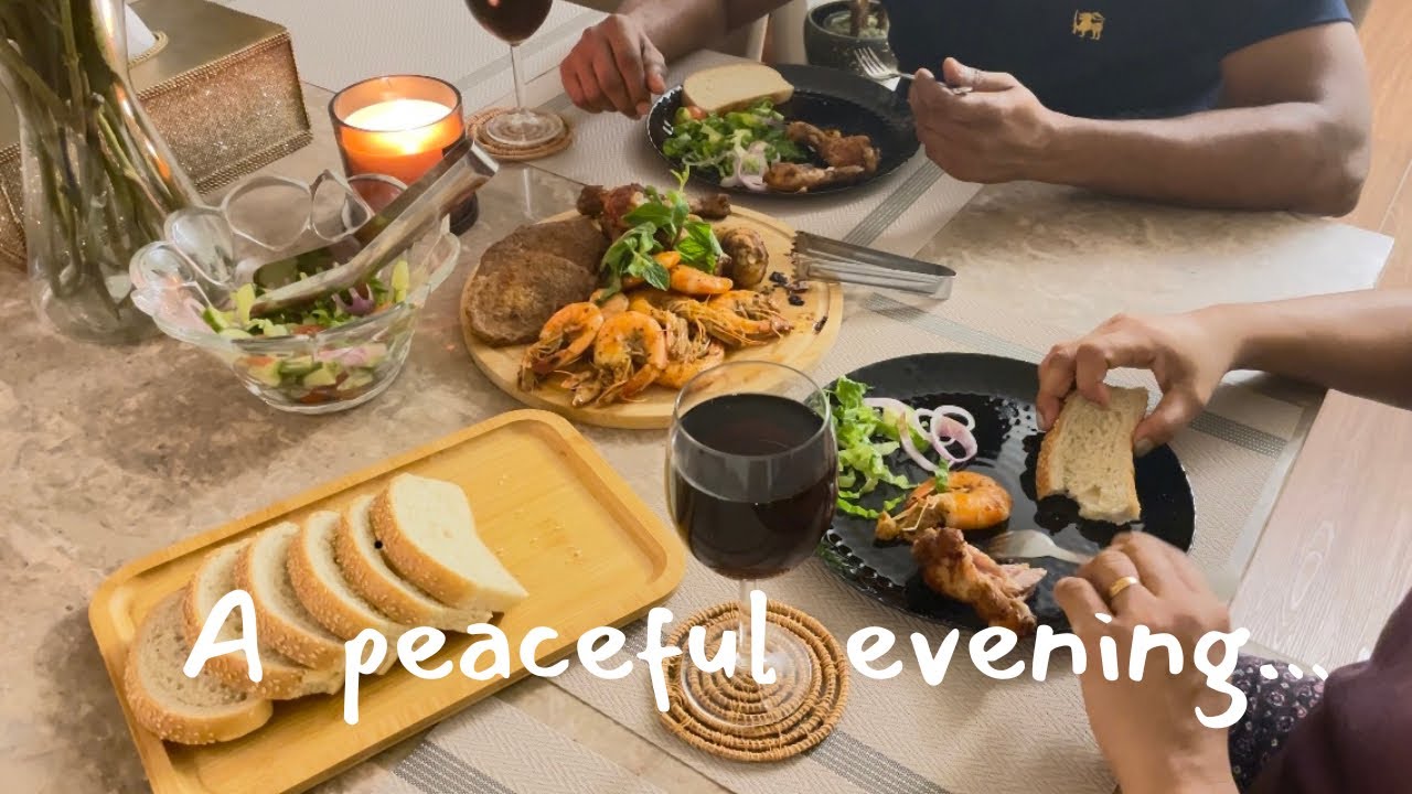 Calm evening | Mix grill platter | Getting cozy at home - YouTube