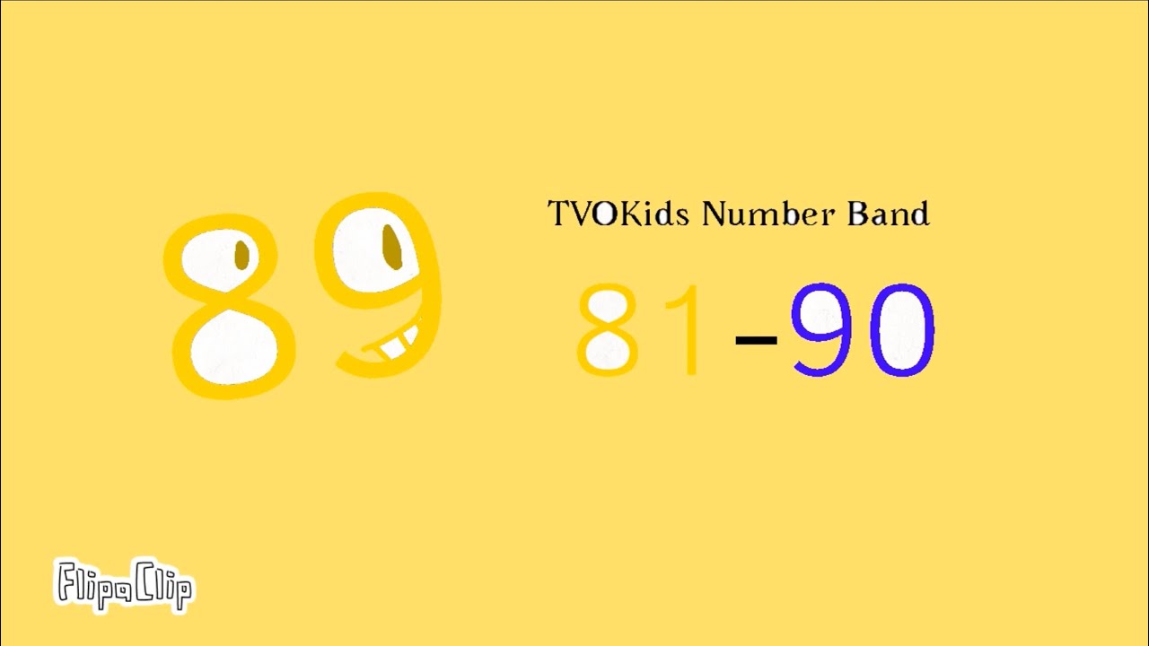 TVOKids Number Band 81-90 (10 more numbers! And to 100!) - YouTube