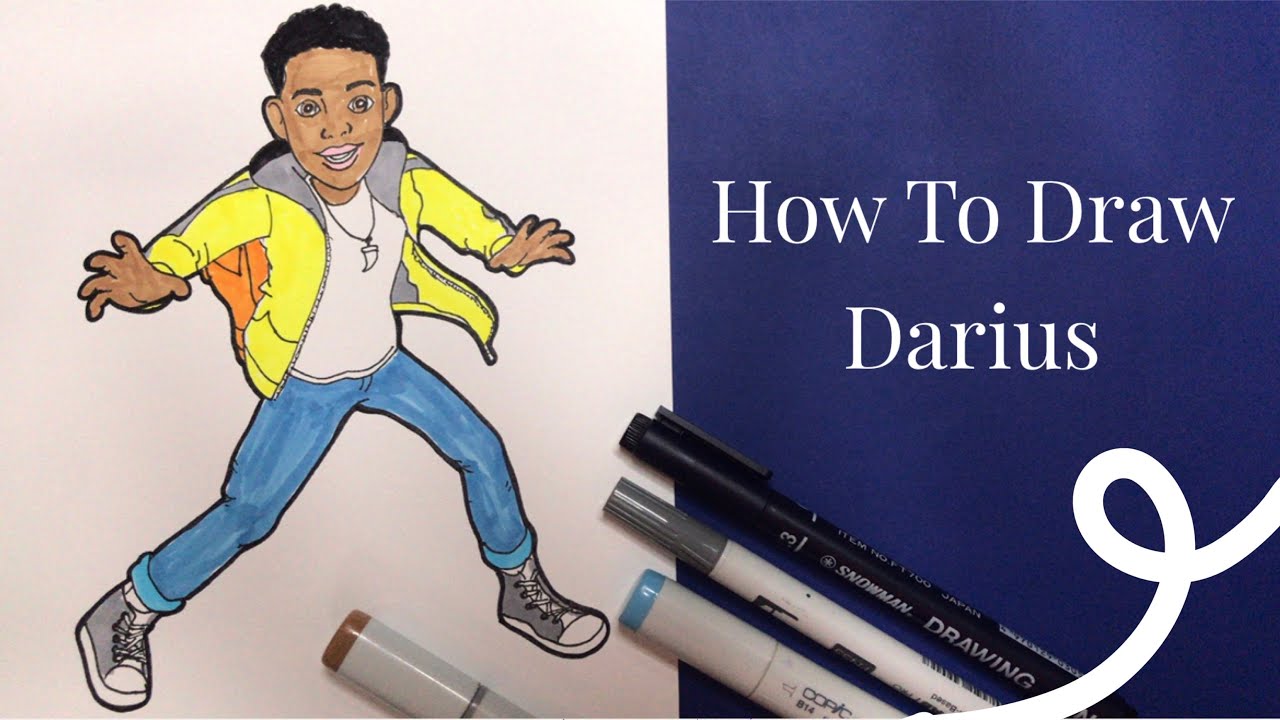 How To Draw Darius From Jurassic World Camp Cretacerous | art for kids ...