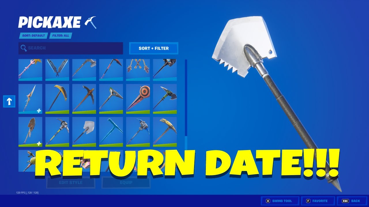 ICE BREAKER PICKAXE RETURN DATE in FORTNITE! (Ice Breaker Coming Back ...
