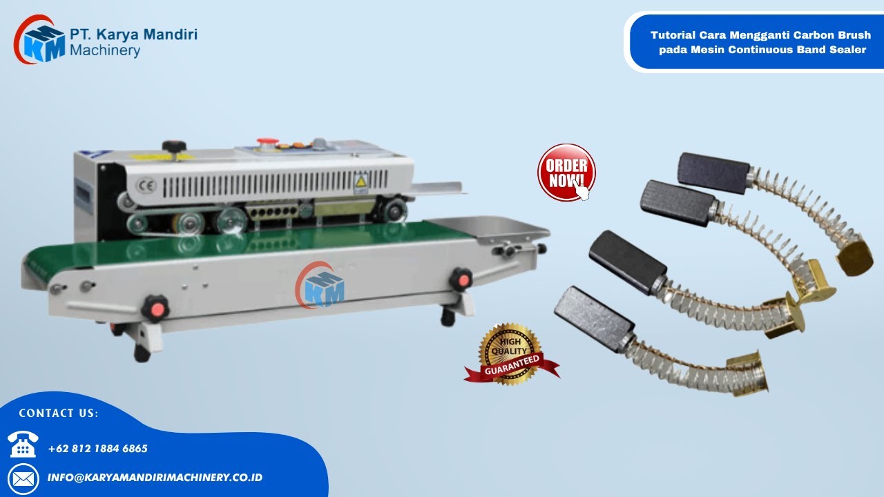 Tutorial Cara Mengganti Carbon Brush pada Mesin Continuous Band Sealer ...