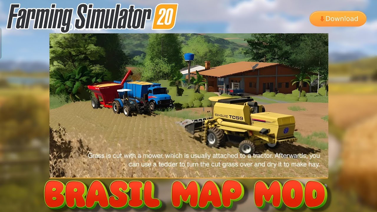 Fs 20 Map Brasileiros || Farming simulator 20 Download || Fs20 Apk v 0 ...