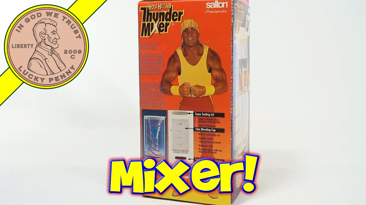 Hulk Hogan Thunder Mixer By Salton - Making A Chocolate Milk Shake ...