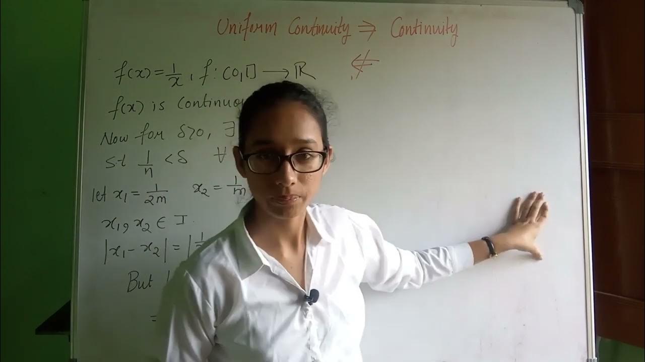 Uniform Continuity | Difference between Uniform Continuity & Continuity ...