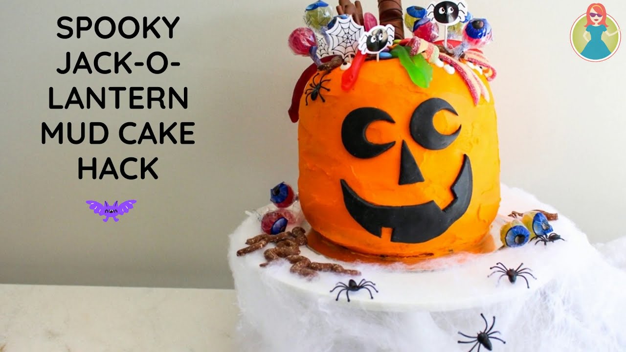 How to Make a Spooky Halloween Pinata Mud Cake Hack - YouTube