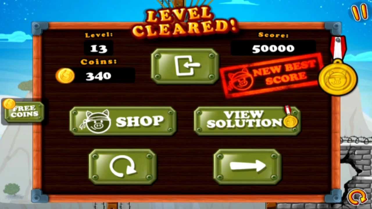 Hambo game walk-through Pig Of War Levels 11-21 (commentary) HD - YouTube