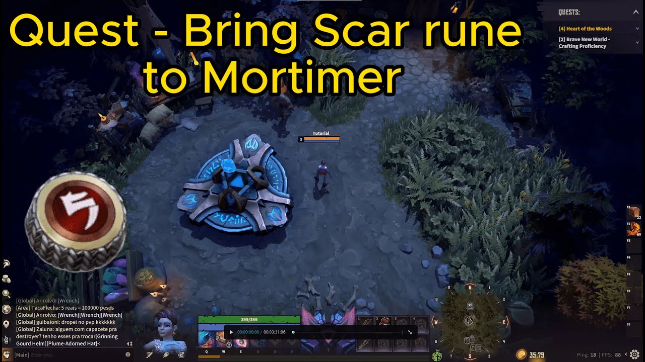 Corepunk - Quest : Bring Scar Rune to Mortimer - YouTube
