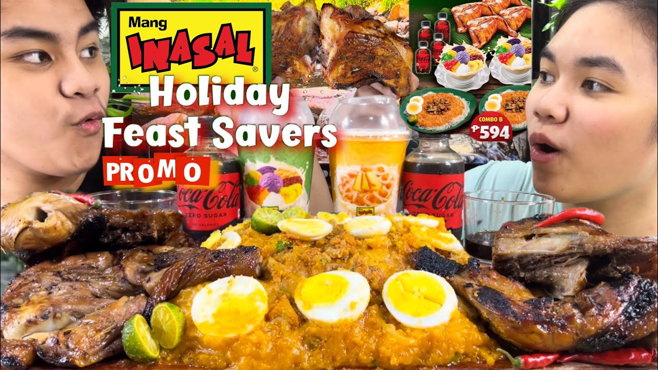 Mang INASAL Holiday Feast Savers PROMO! MUKBANG ( 4pcs. Chicken ...
