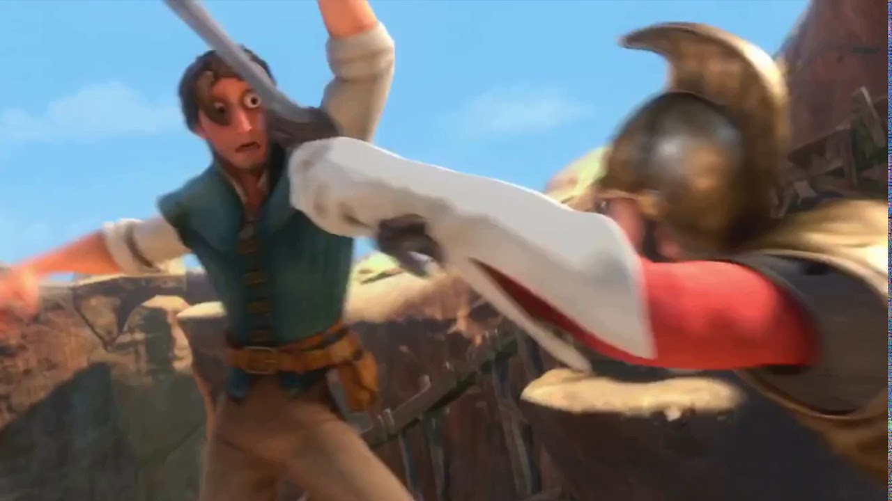 Tangled (2010) The Water Dam scene HD - YouTube