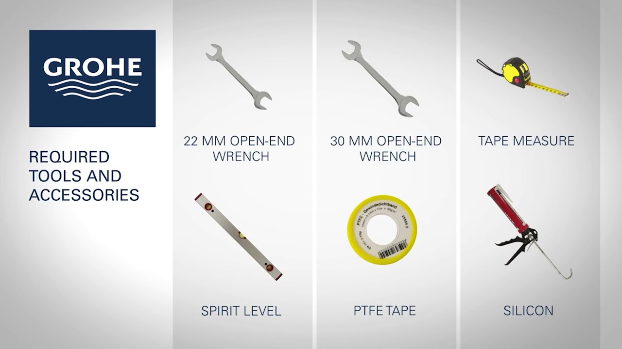 Learn how to install GROHE Single Lever Shower Mixers - YouTube