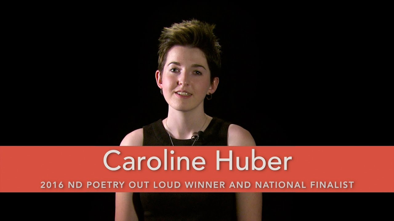 Caroline Huber 2016 Poetry Out Loud Champion "Personal" - YouTube