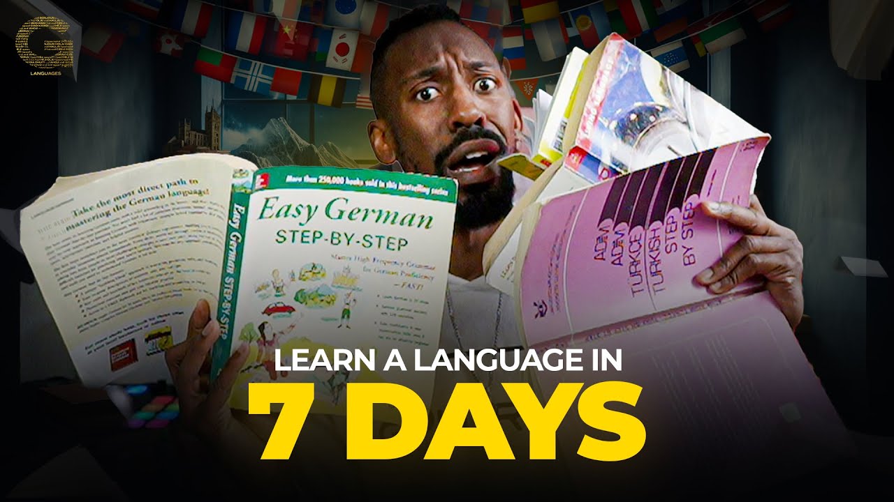 How I Learn Languages in 7 Days ( from absolutely nothing ) - YouTube