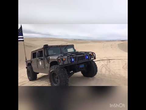 Hummer h1 humvee HMMWV kash, black rhino wheels, pitbull tires - YouTube
