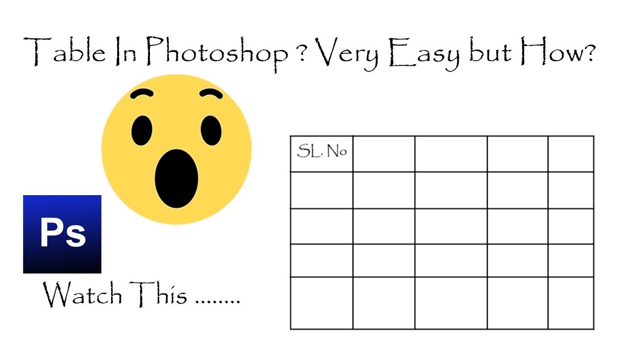 How To Create Table In Photoshop YouTube how-to-create-table-in-photoshop-youtube