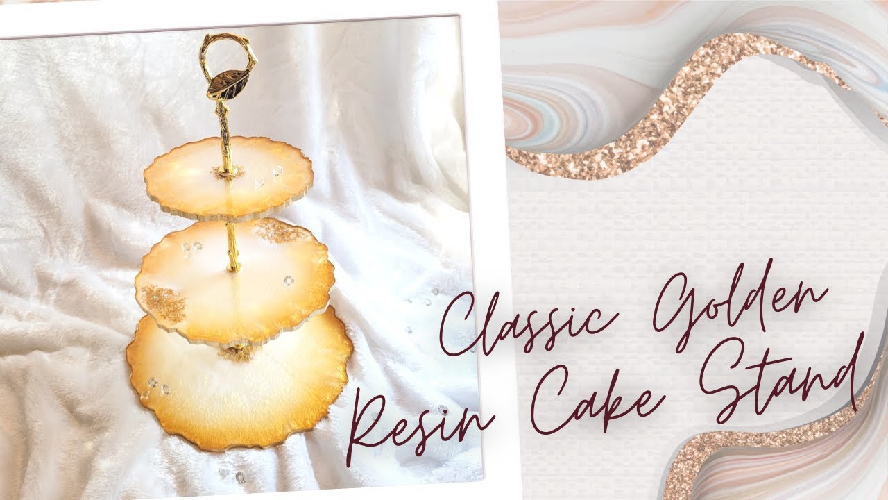 SMC Artistry | Classic Golden 3-Tier Resin Cake Stand (026) - YouTube