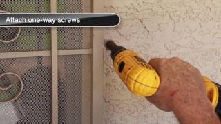 How to install a Steel Patio Security Screen Door