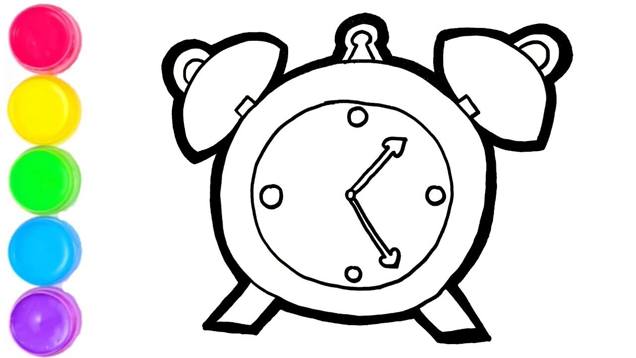 draw a picture of a clock Сағат сурет салу Gumuhit ng isang larawan ng ...