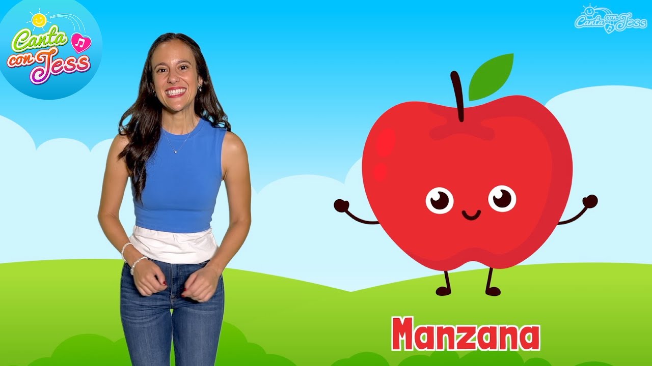 Learn Spanish Fruits: Manzana, Apple. Naranja, Orange | Fruits Song in ...