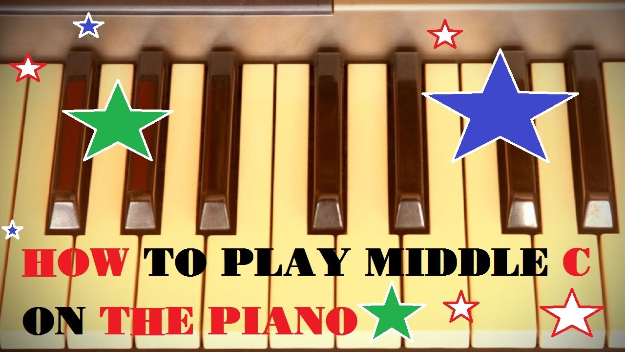 How to Play Middle C on the Piano - YouTube