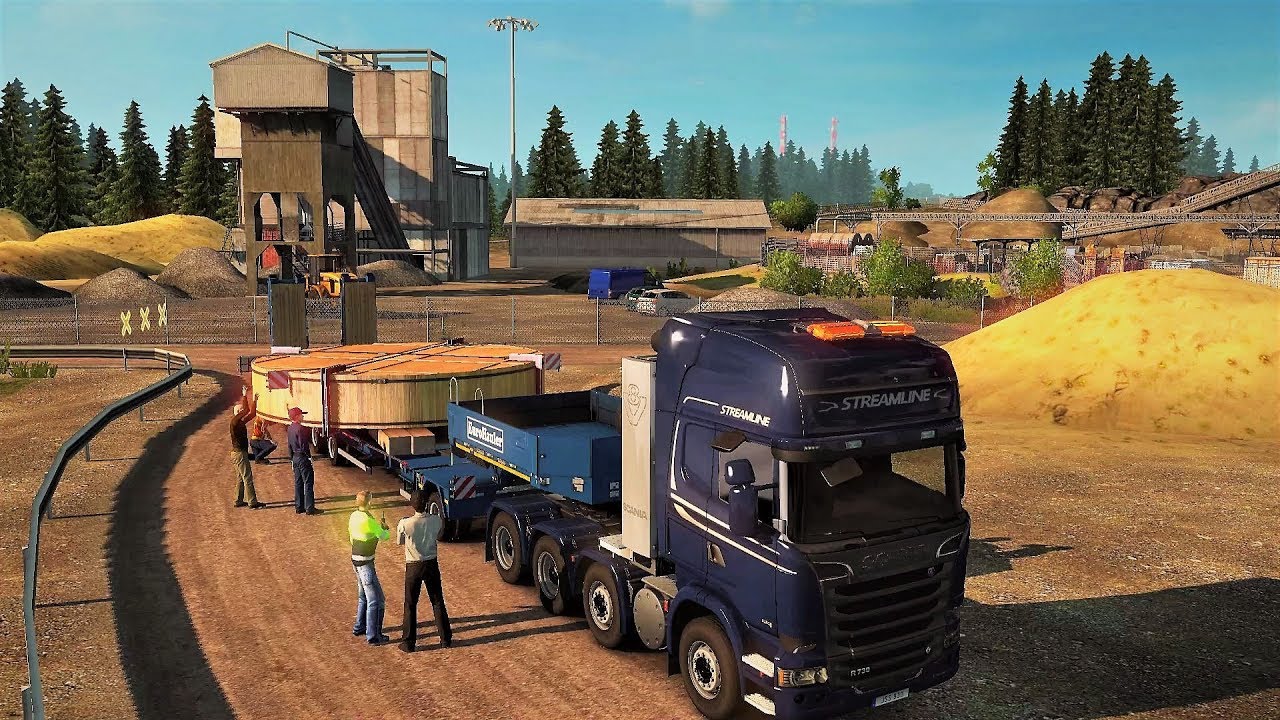 Oversize load with Special Escort | Euro Truck Simulator 2 | ets 2 vs 1 ...