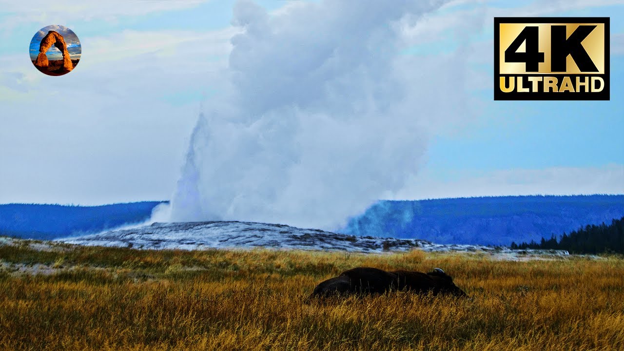 8 HOURS of EPIC, ROARING GEYSER | 4K - YouTube