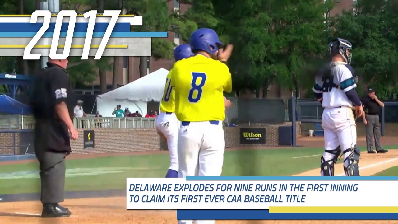 CAA Baseball Championship Moments - 2017 Delaware First Title - YouTube