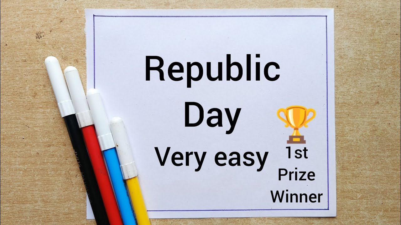 Happy Republic Day Drawing || Republic Day Drawing Simple || 26th ...