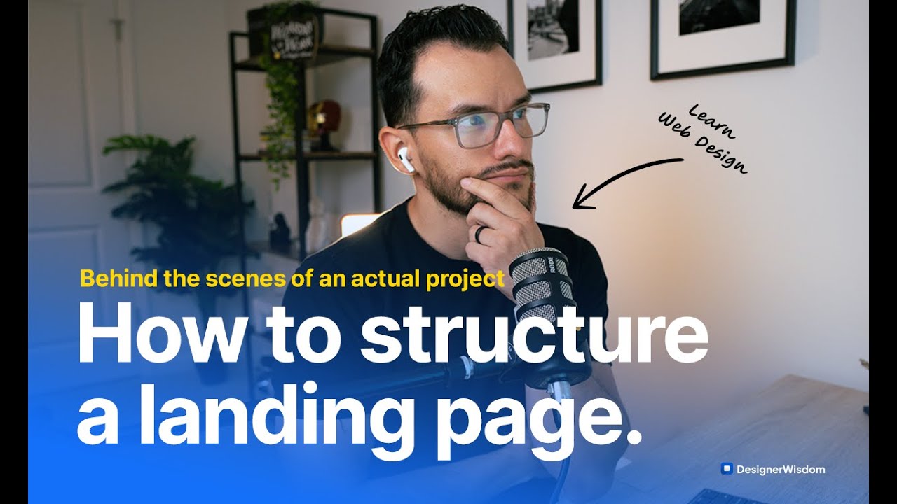 How to structure landing pages - Real Website Project Walk Through ...