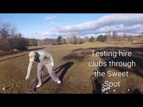Testing out the hire clubs from the Sweet Spot Club Hire - YouTube