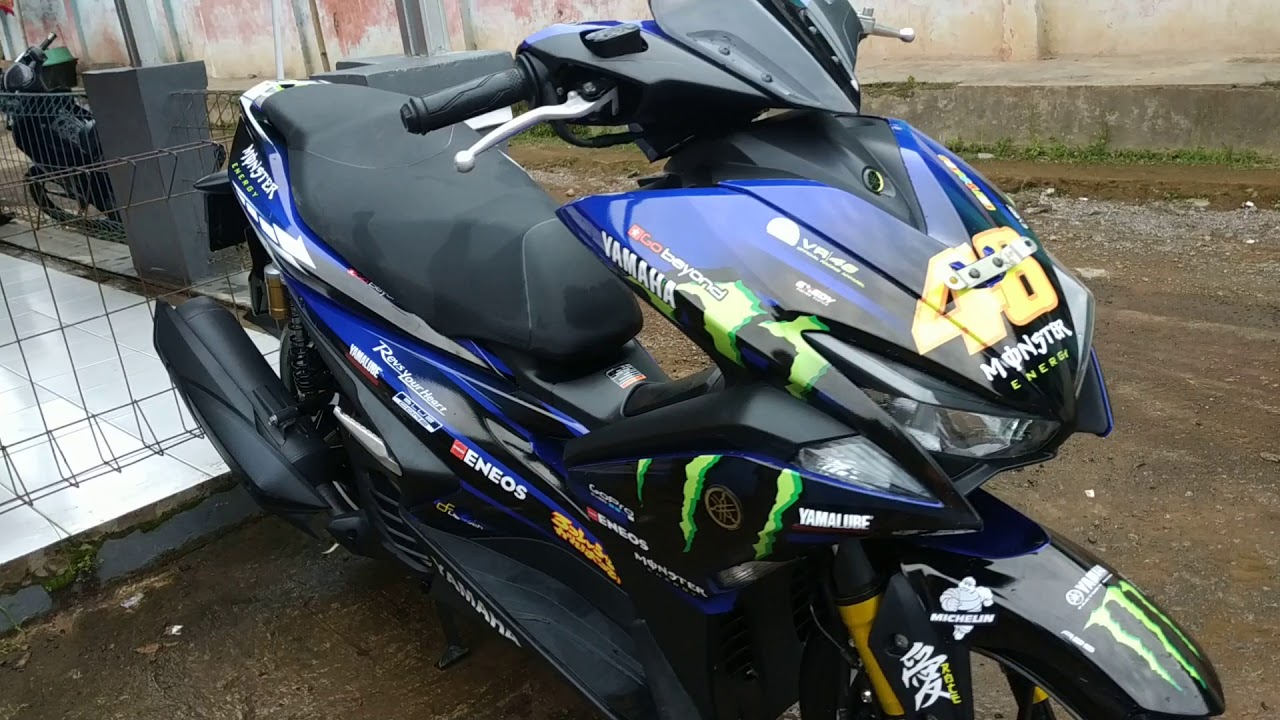 decal aerox monster energy - YouTube