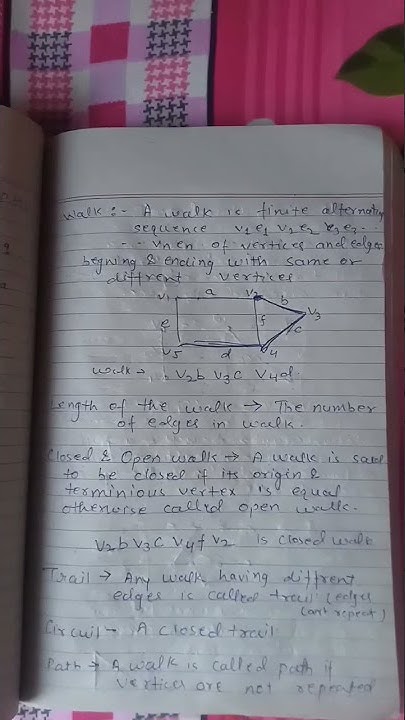 Walk/ Trail / Path Graph theory Discrete Mathematics - YouTube