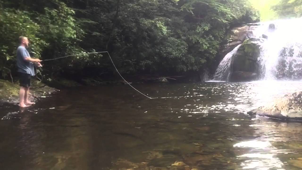 Fly fishing-slow motion - YouTube