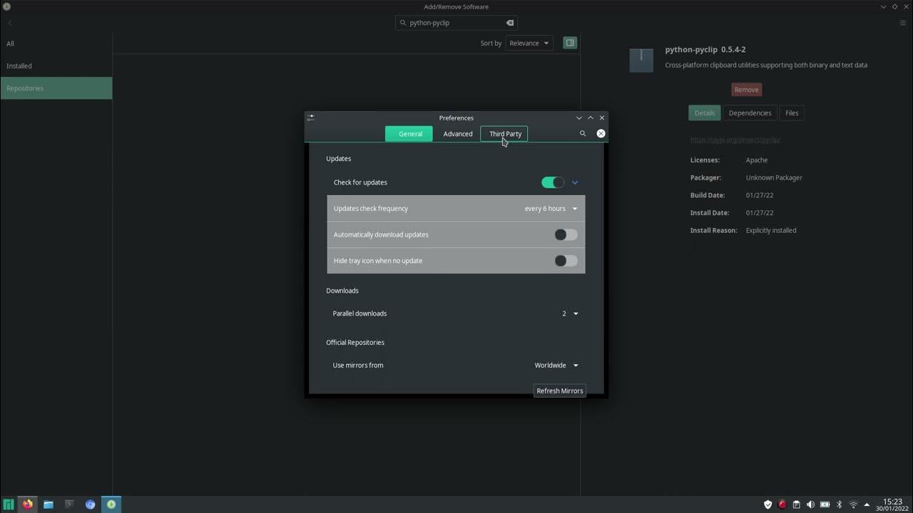 Enable Arch User Repository (AUR) in Manjaro Linux - YouTube