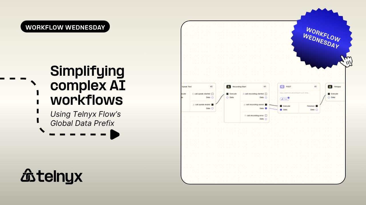 How to Simplify Complex AI Workflows with Telnyx Flow - YouTube