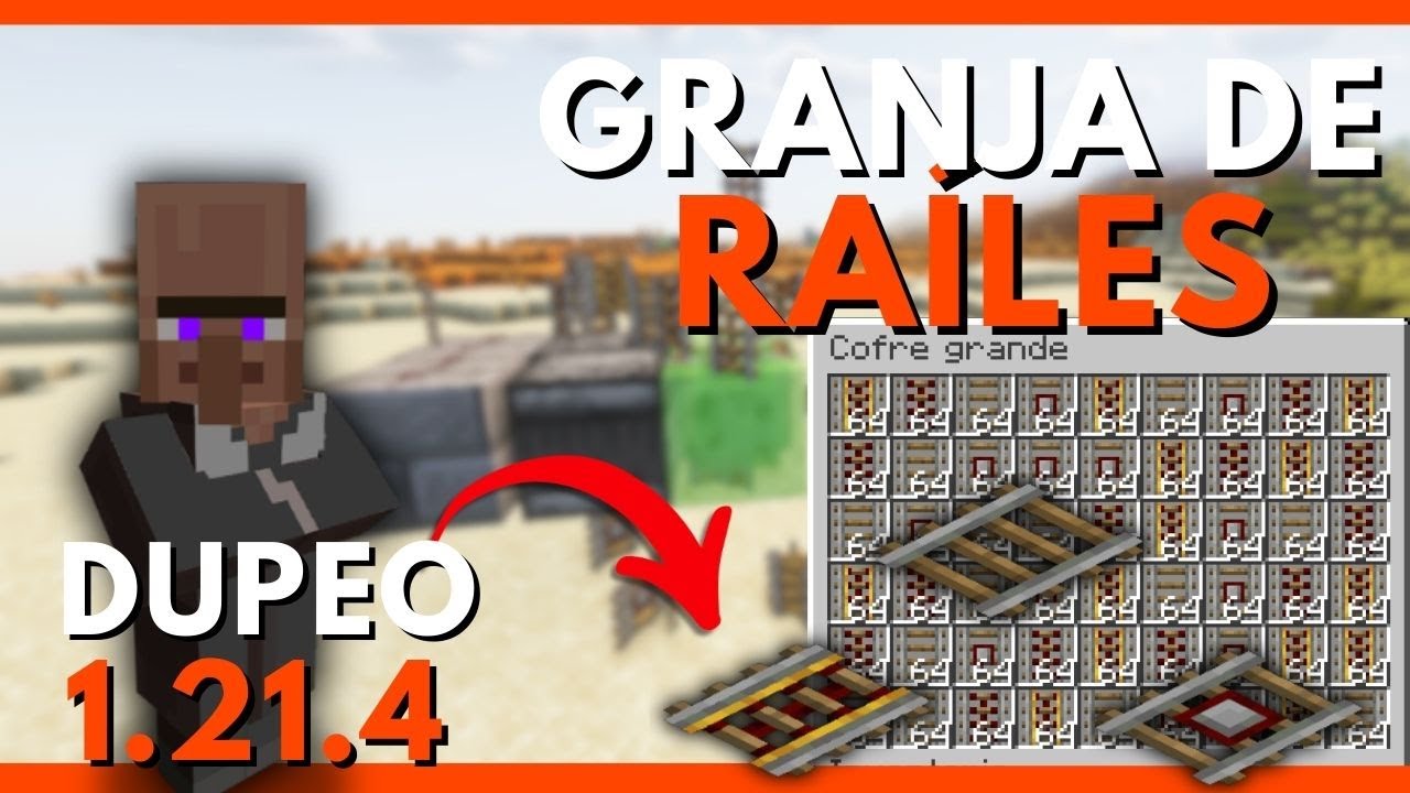 🚂 Cómo Hacer una Granja de Rieles Dupeo en Minecraft 1.21.4 ¡Rieles ...