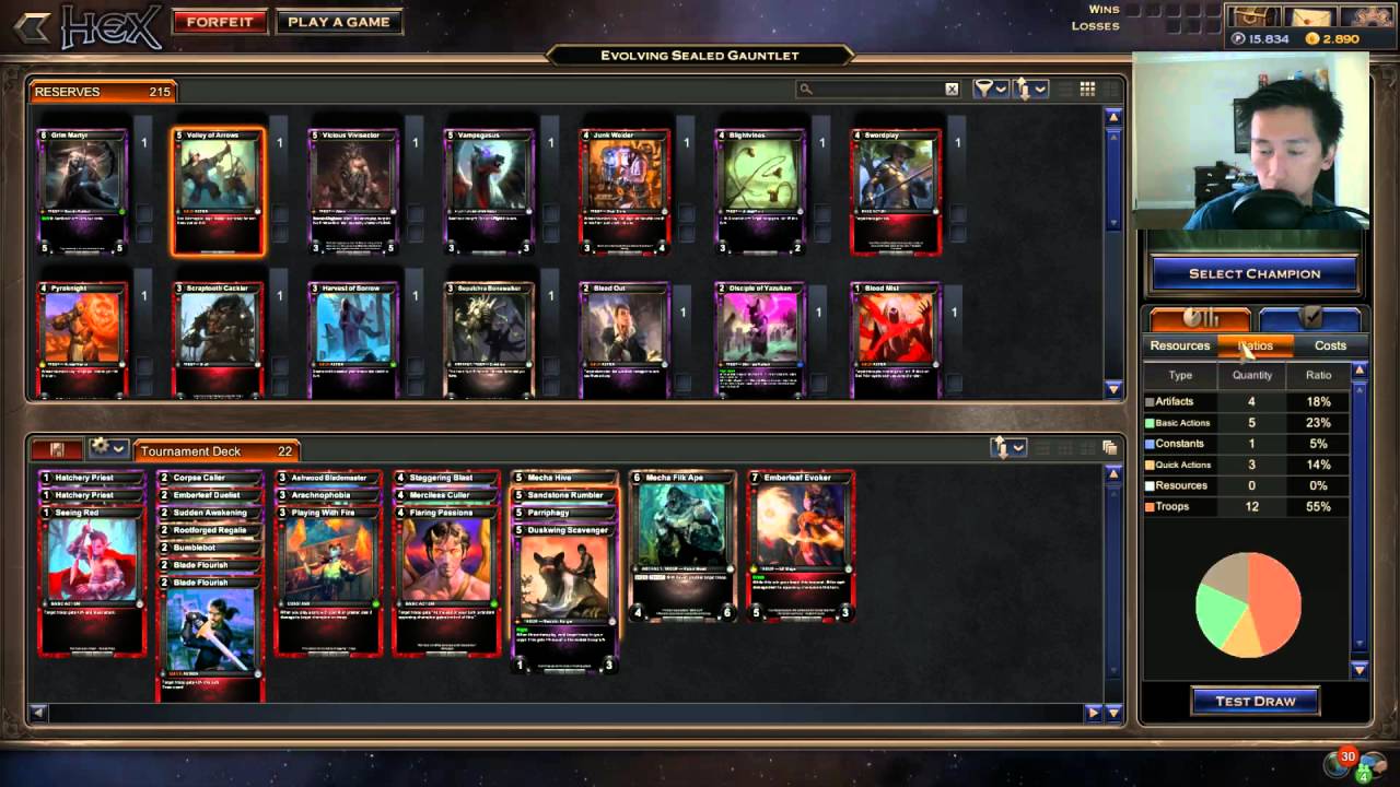 Hex: Shards of Fate - Primal Dawn - Evolving Gauntlet - Complete Run - - YouTube