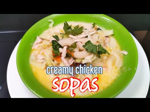 MACARONI CHICKEN SOPAS | CREAMY CHICKEN SOPAS RECIPE | PANLASANG PINOY ...
