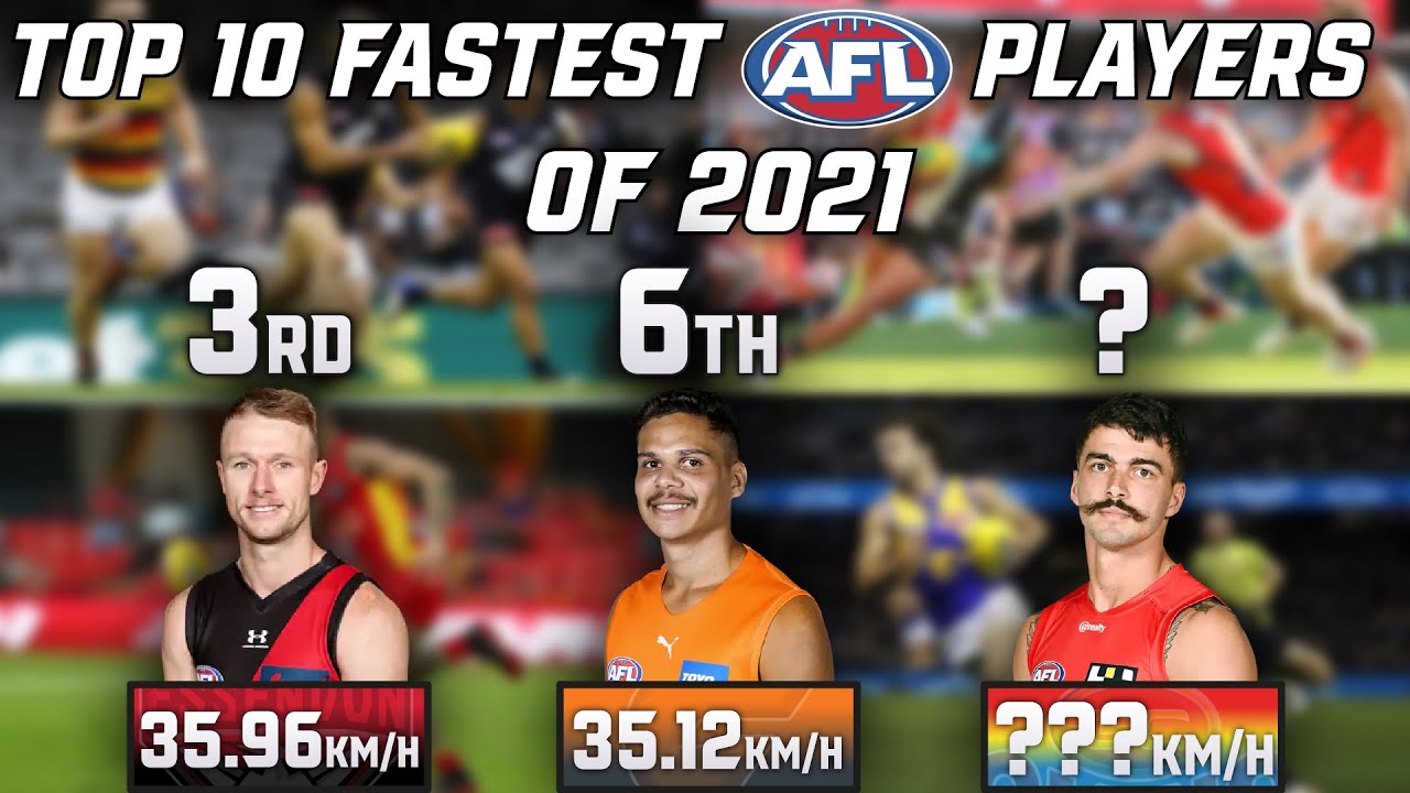 Top 10 Fastest AFL Players Of 2021 - YouTube