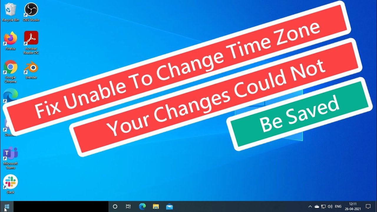 Fix Unable To Change Time Zone Your Changes Could Not Be Saved YouTube Fix Unable To Change Time Zone Your Changes Could Not Be Saved YouTube