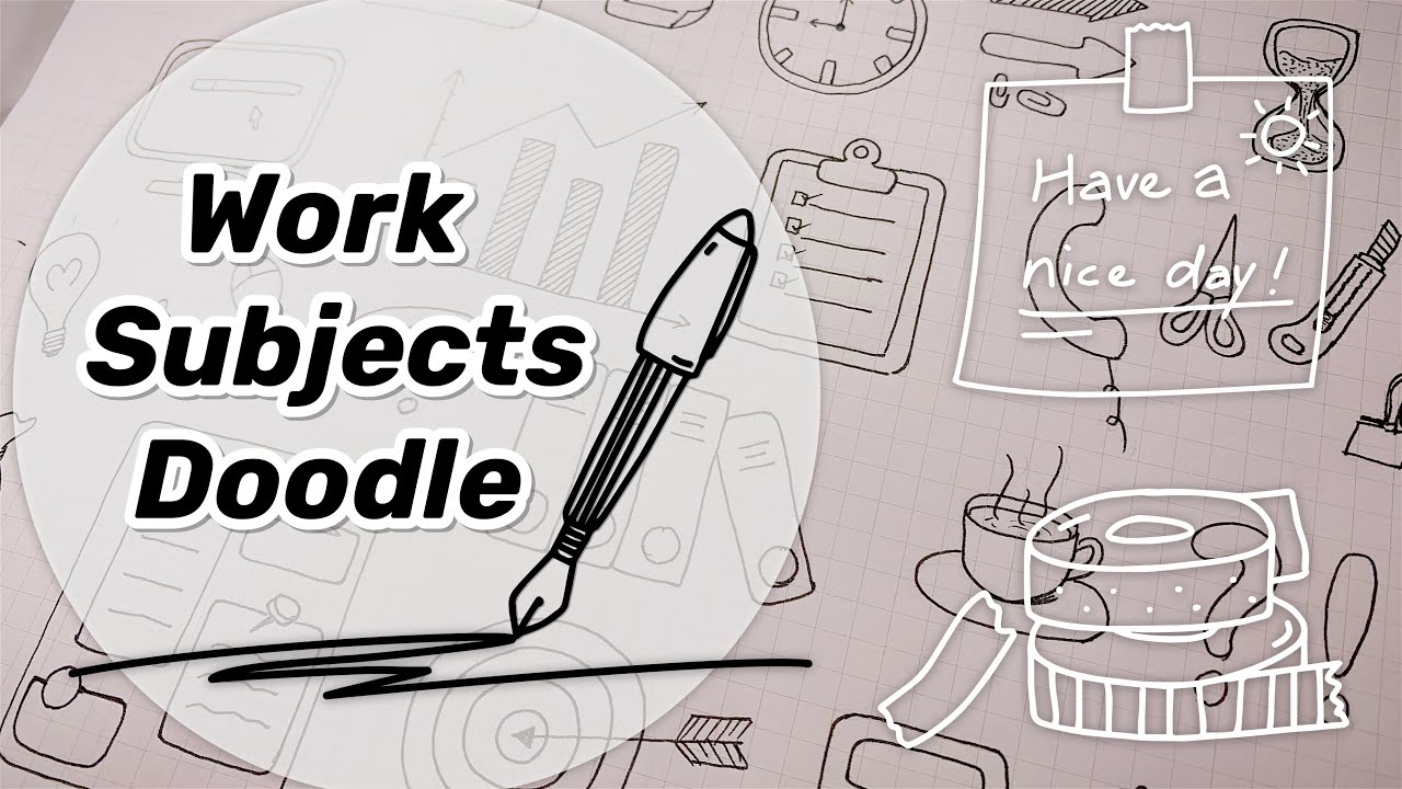 Work Subjects Doodle Ideas | Bullet Journal for Beginners | Easy ...