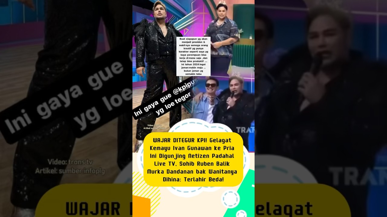 Genit ke bintang tamu, Ivan kekeuh feminim di usia 42 tahun # ...