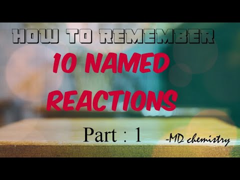How to remember named reactions | 10 reactions | Part : 1 - YouTube