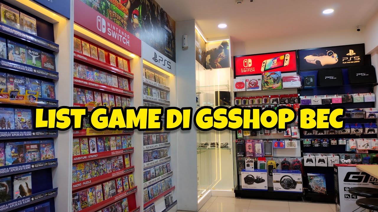 LENGKAP LIST GAME YANG TERSEDIA DI GSSHOP BANDUNG - YouTube