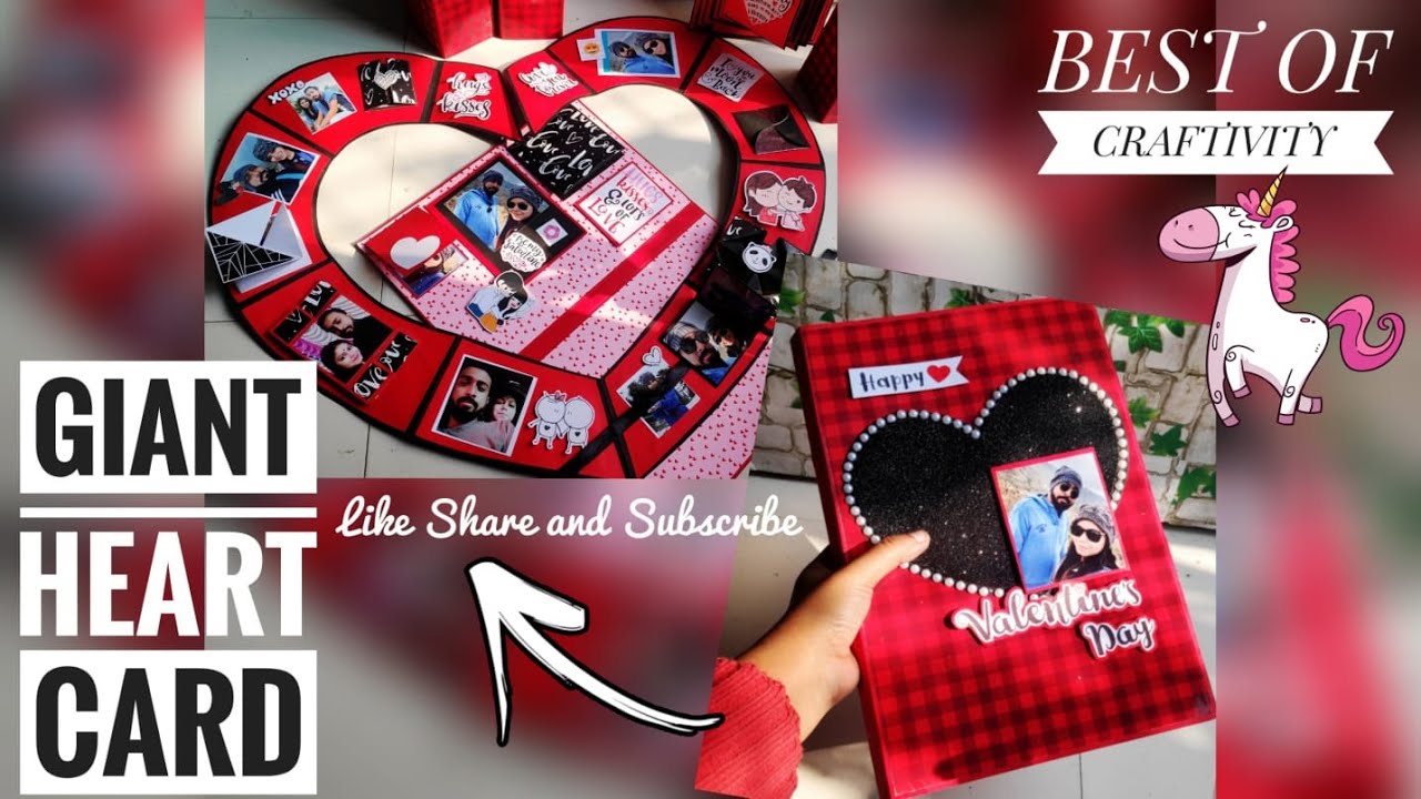 Memory Album || Giant Heart Card || Love Card For Girlfriend ...