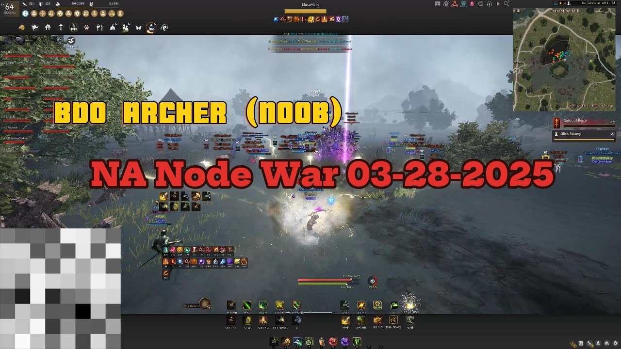 BDO Archer(noob) - NA Node War 03-27-2025 - YouTube