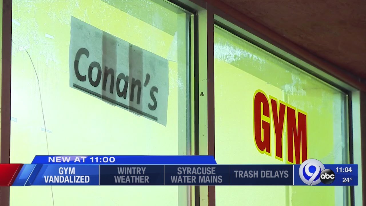 Owner of Conan's Gym offers reward after vandalism, small fire - YouTube